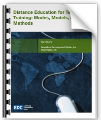 Distance Education for Teacher Training: Modes, Models and Methods ...